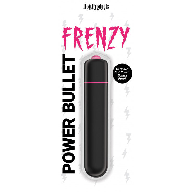 Frenzy - Power Bullet- Black - 10 Speeds – Captain Jack's Noveltease